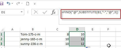 Get The Position Of Second Or Third Of The Specified Character Within A 