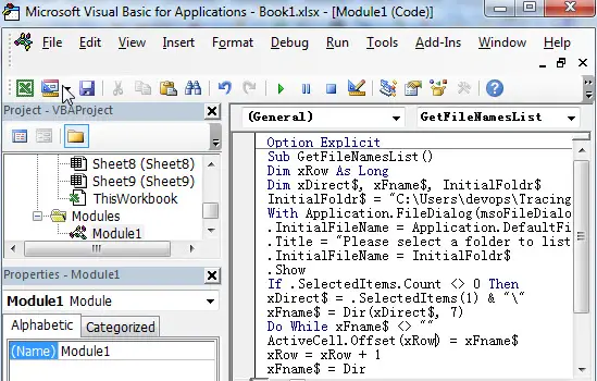 How To Get The List Of File Names From A Folder Free Excel Tutorial