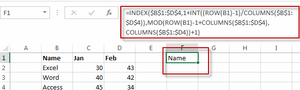 Transpose Multiple Columns Into One Column Free Excel Tutorial