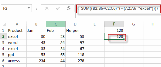 Sum Multiple Columns Based On One Criteria Free Excel Tutorial