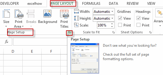 Fit Worksheet On One Page In Excel Free Excel Tutorial