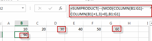 Sum Every Nth Row Or Column Free Excel Tutorial
