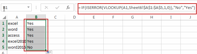 How To Compare Two Lists In Different Worksheets Using VLOOKUP In Excel 