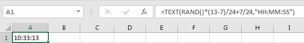 How To Generate Random Time In Excel Free Excel Tutorial