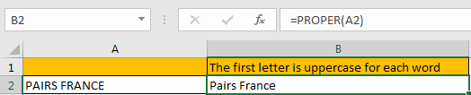 How To Convert Uppercase To Lowercase Except The First Letter In Excel 