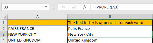 How To Convert Uppercase To Lowercase Except The First Letter In Excel Free Excel Tutorial