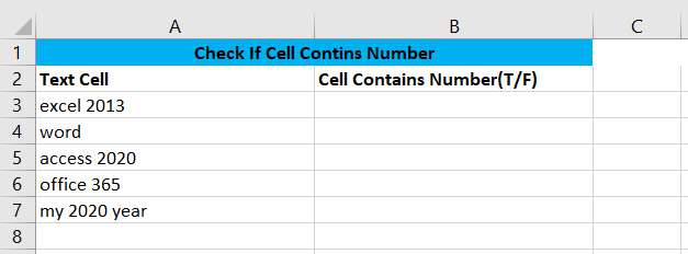Cell Contains Number Free Excel Tutorial
